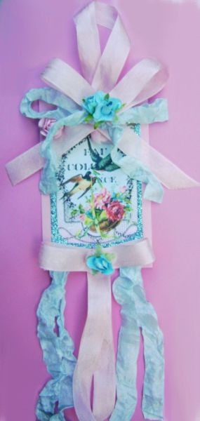 Vintage French Chic Cologne Label Tag