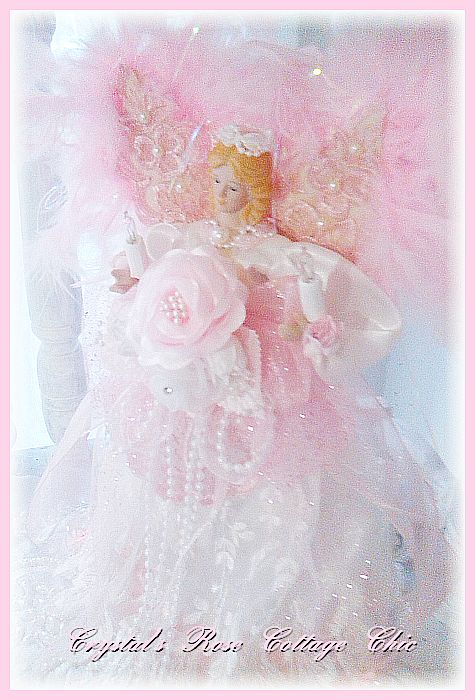 Pink Sparkles Angel Tree Topper